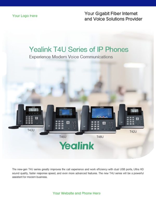 Yealink T4U Series Datasheet – TolyDigital